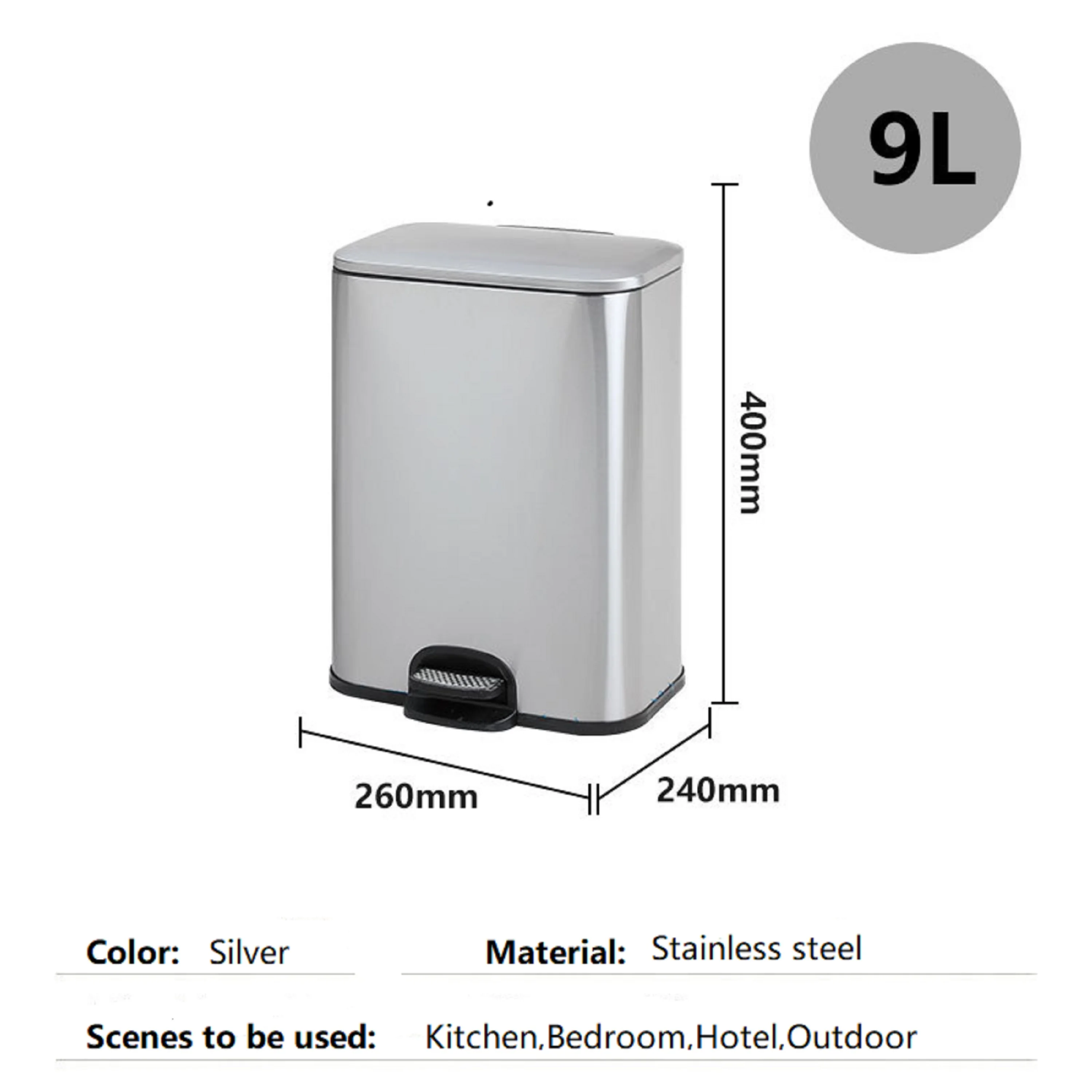Trash Can Compactor with Lid Compaction Set Standard Household Manual ...