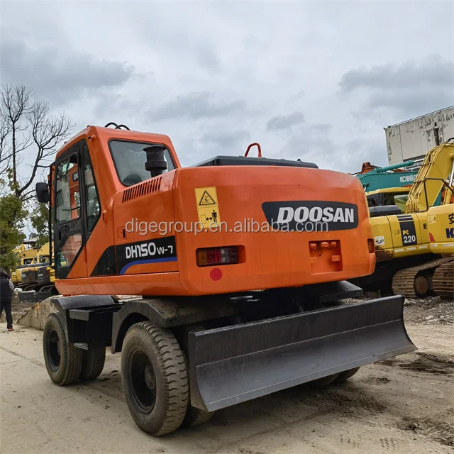 Used Ninety-five New Doosan Dh150 Wheel Excavator - Buy Used Excavator ...