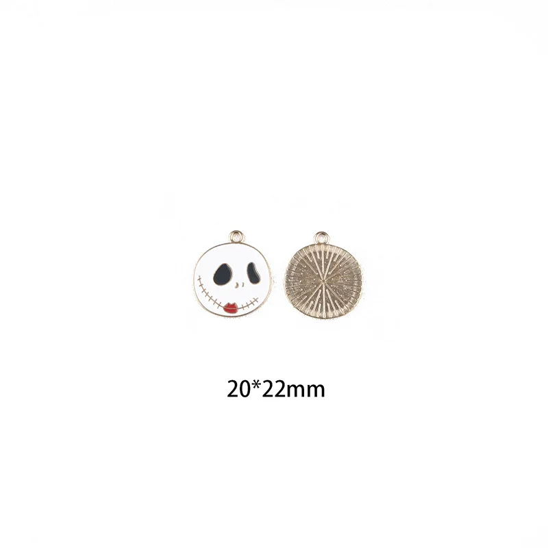 100pcs Halloween Mummy Grimace Alloy Charms Pendants For Earring ...