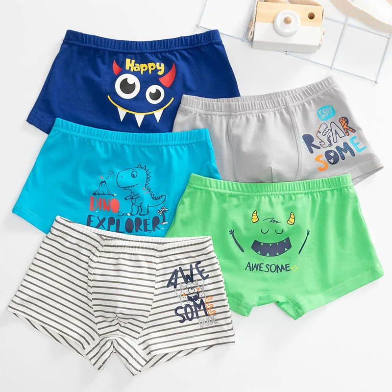 Children Underwear Kids Boxer Shorts Cartoon Print Brief Children ...