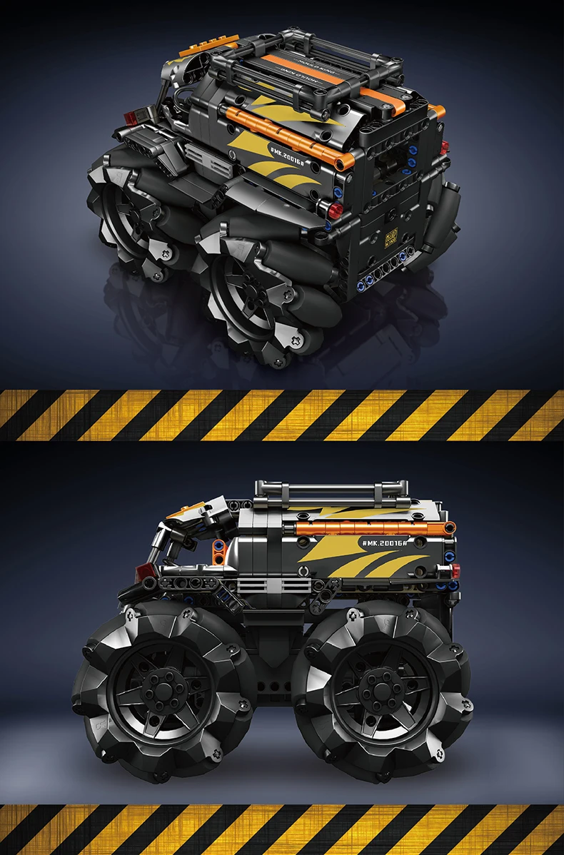 Mould King 20017 Technical Motorized Rc Orange All Terminal Avt Vehicle ...