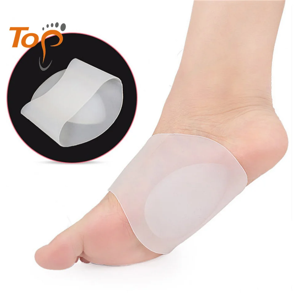 Plantar pad Plantar Fasciitis pain relief Silicone Elastic Brace Arch ...