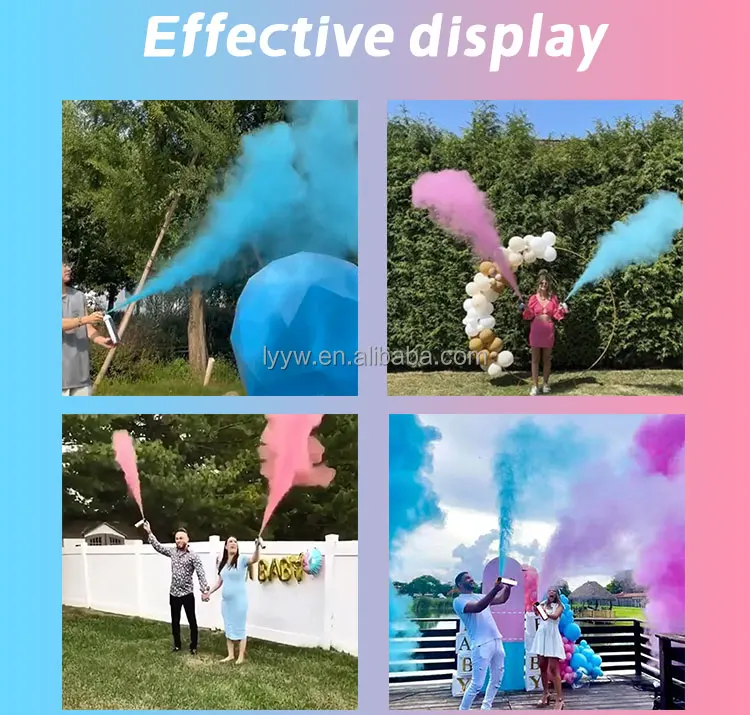 Custom Gender Reveal Smoke Blasters - Fun Party Supplies
