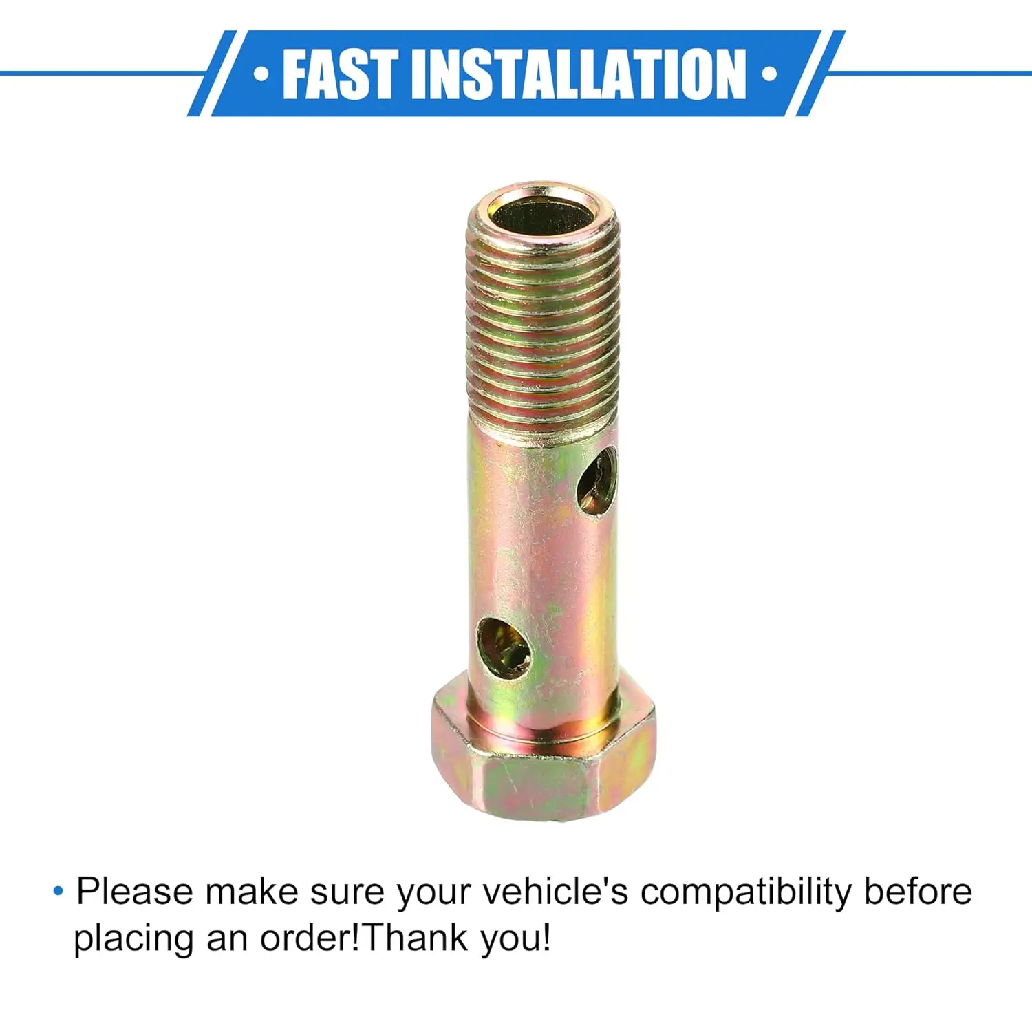 High Pressure Hydraulic Zinc Steel Banjo Bolts for Oil