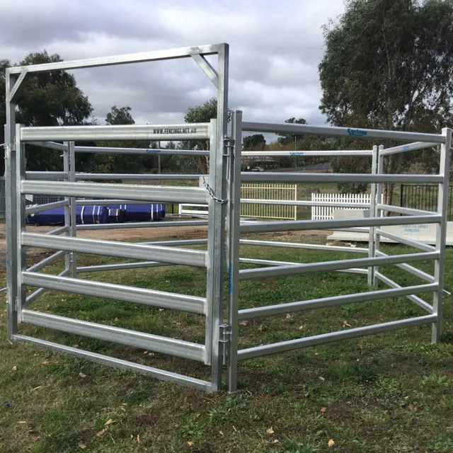 Galvanized Farm Cattle Rail Panels Heavy Duty Peru Livestock Metal ...