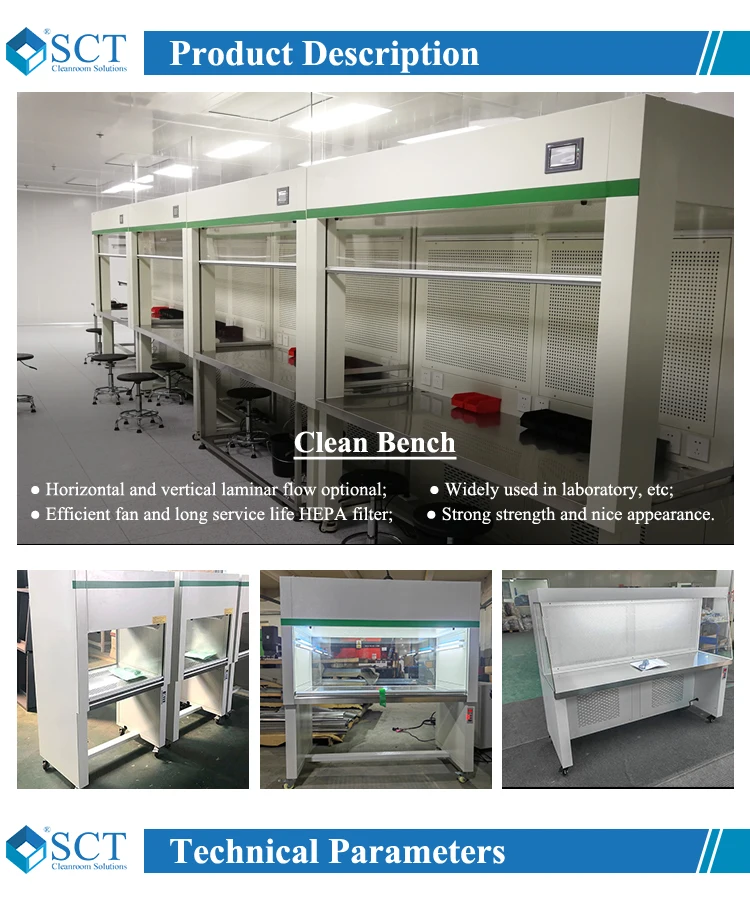 CE Standard Laboratory Laminar Flow Clean Room Bench| Alibaba.com