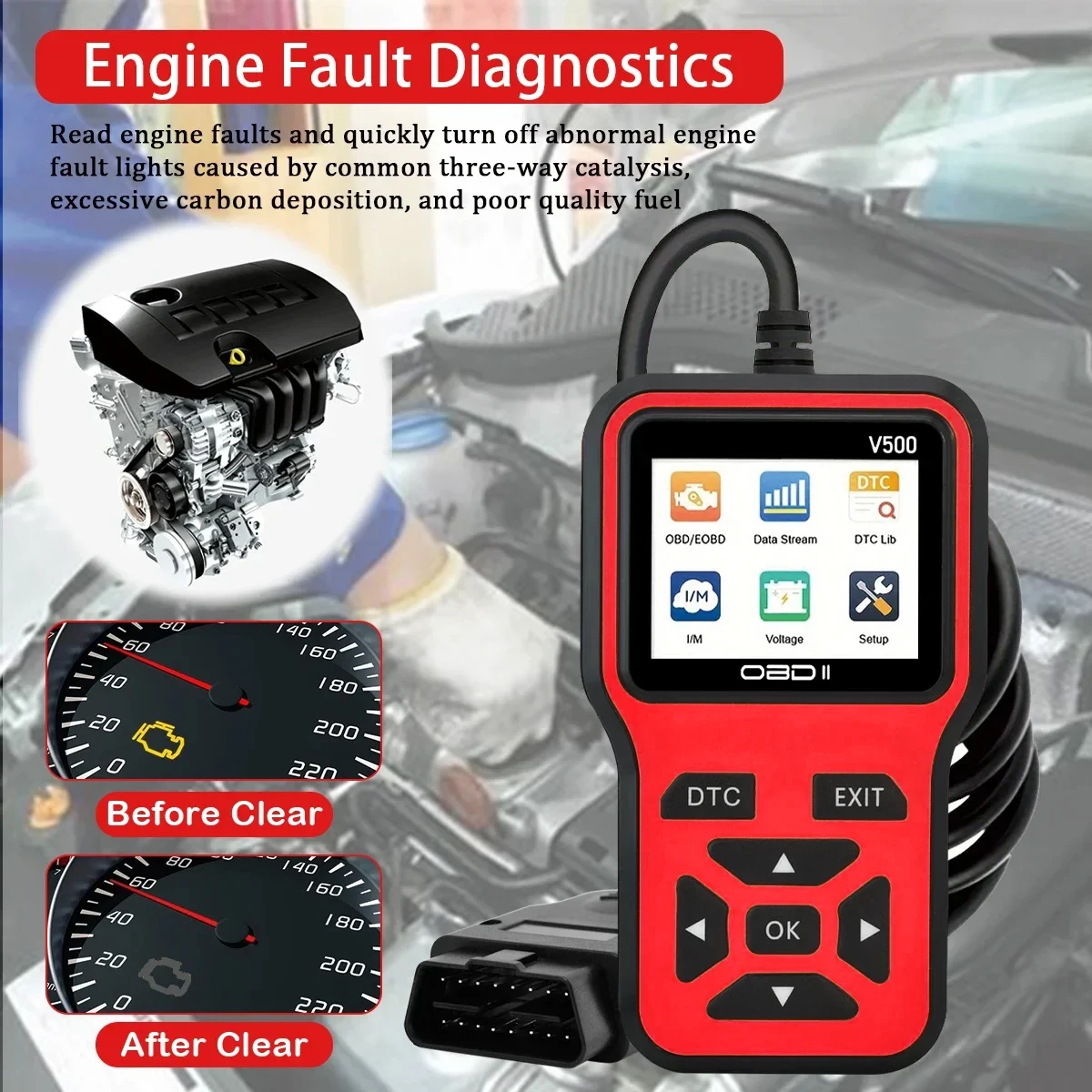 Car OBD2 Scanner - Efficient Diagnostic Tool for Engines