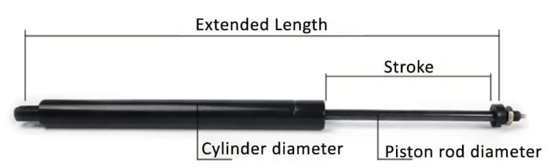 Gas Spring Adjustable Desk Gas Strut for Lift Desk - GASTAC