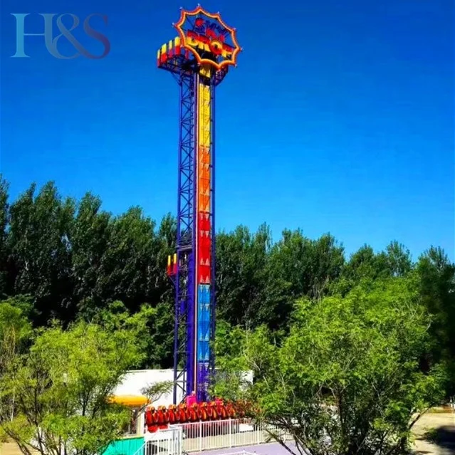 Sky Drop Tower Amusement Park Equipment Flying Tower Rides - Buy Flying ...