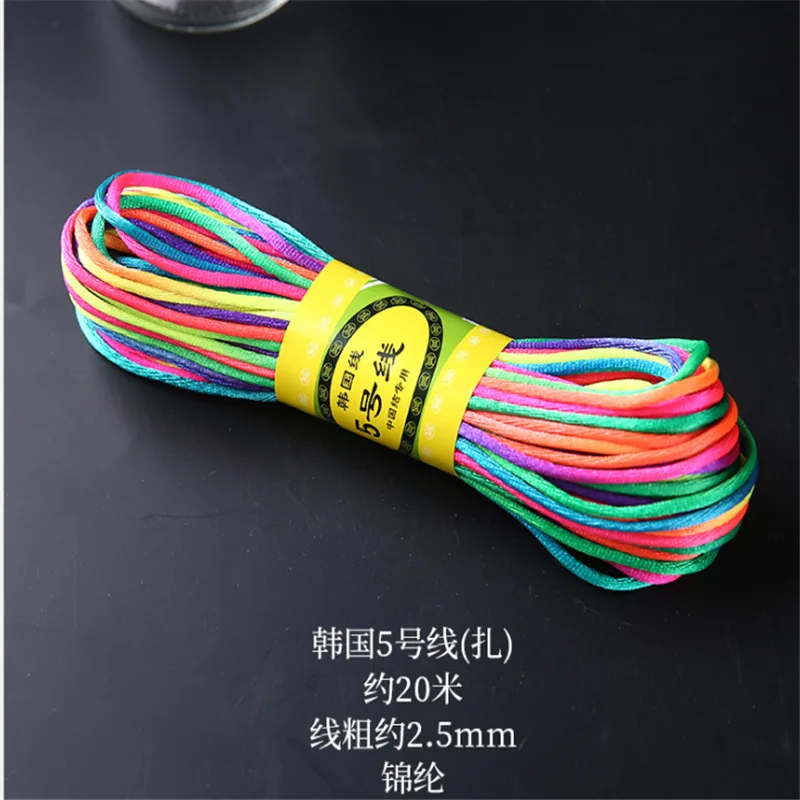 0.5mm-5mm Diy Colorful Waxed Cotton Cord Rope Waxed Thread Cord String ...