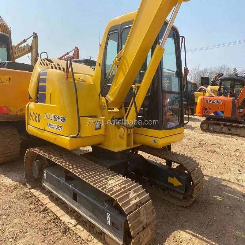 Used Komatsu Mini Excavator Pc60with Hydraulic Thumb/ Very Nice Komatsu ...