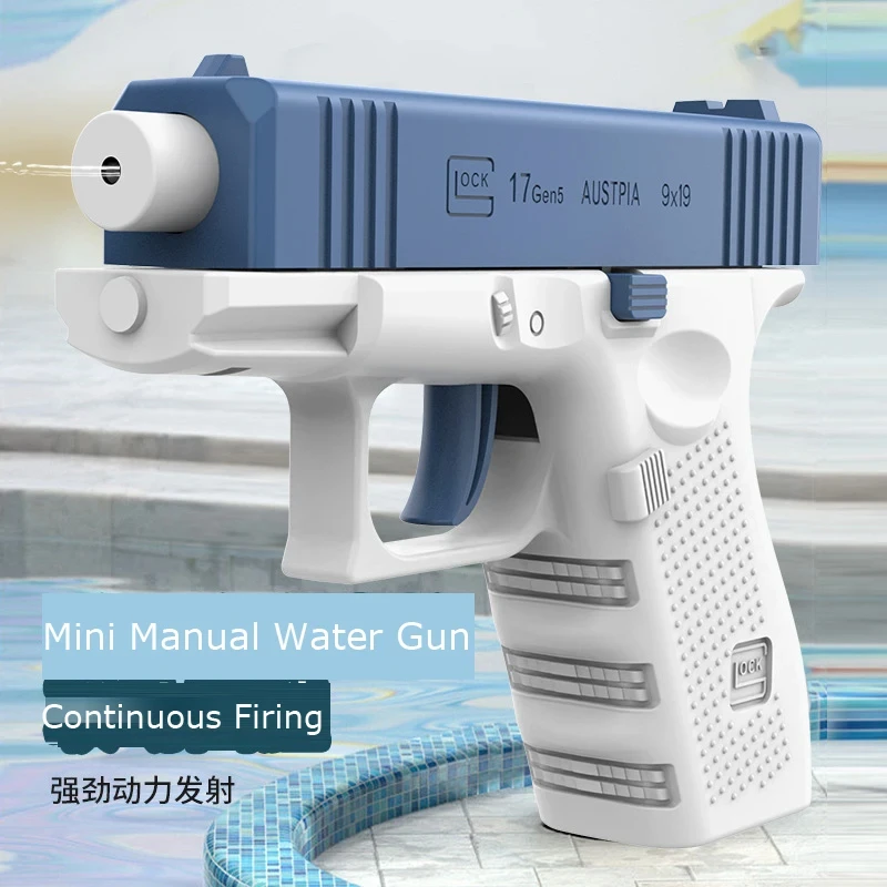 Manual Mini Revolver Design Water Gun for Summer Outdoor Swimming Pool ...