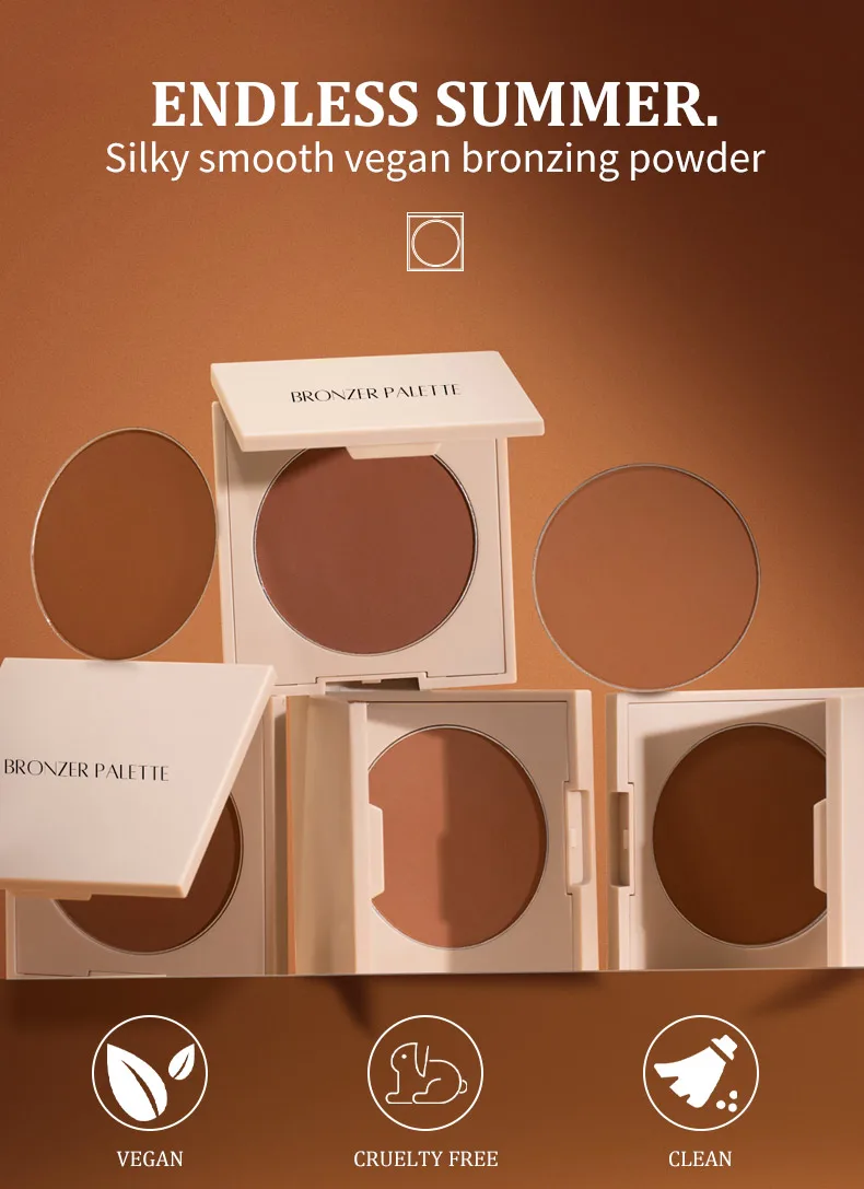 Oem Best Face Makeup Cosmetic Bronzer Pressed Powder Waterproof Vegan ...