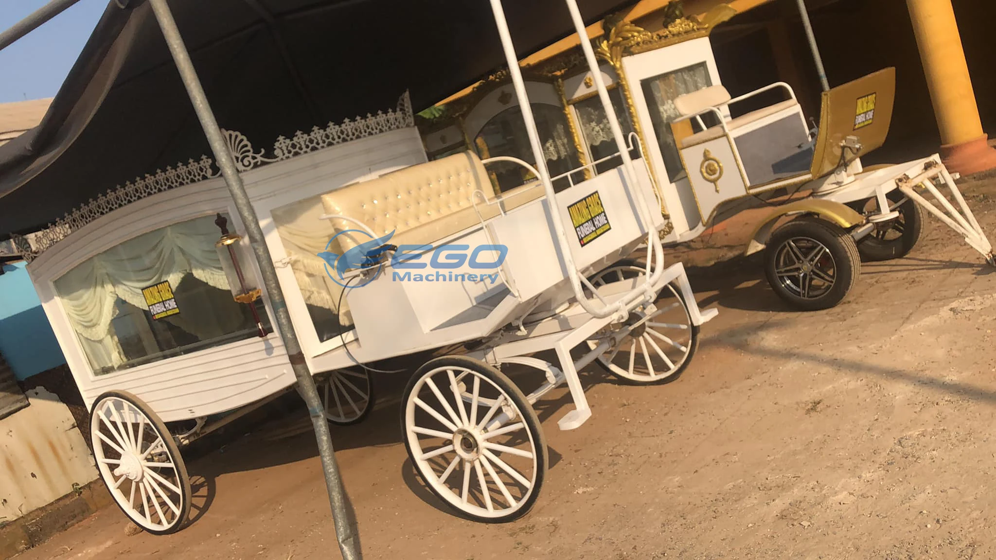 Luxury Coffin Trailer Electric Hearse White Towable Hearse Manufacturer ...
