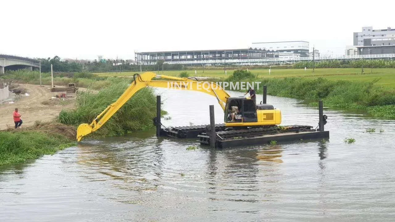 Cheap Amphibious Excavator Pontoon Amphibious Excavator Float for Sale ...