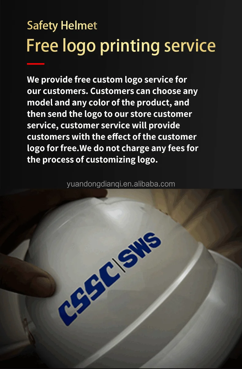 Type 2 Class G ABS Safety Helmets for Construction Workers