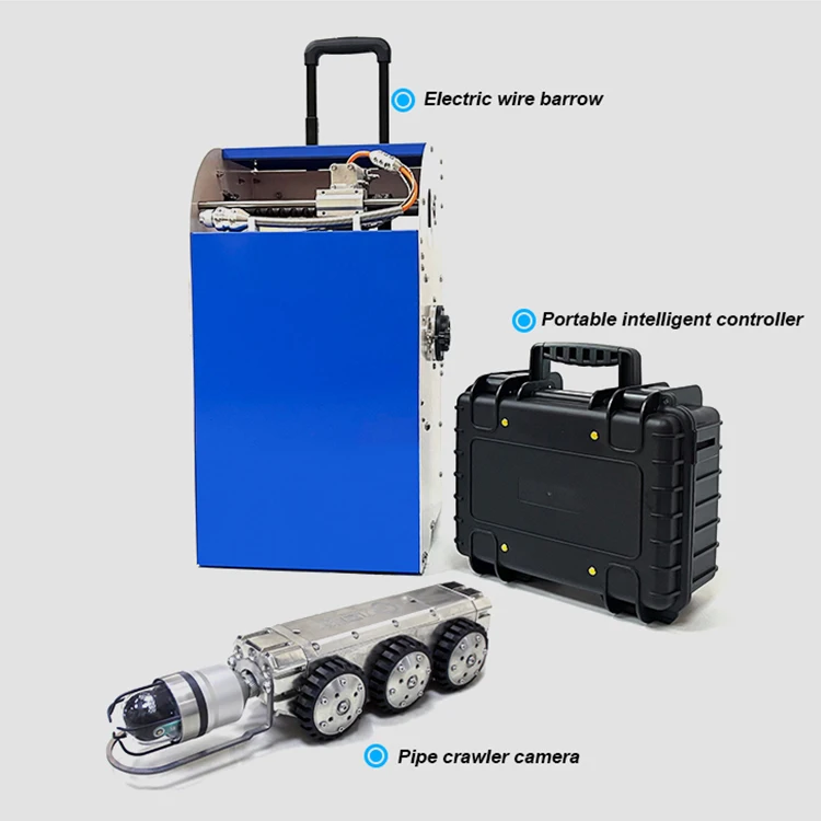 1080P in-Pipe Inspection Crawler Robot - JIUTAI Sewer Camera