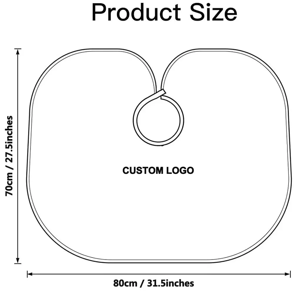 Custom logo High Quality Hair Salon Tools Hair Dyeing Waterproof Cape ...