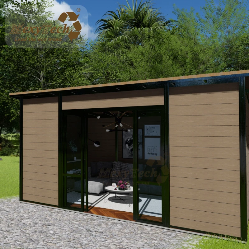 Outdoor Easy-assembled Composite Wood Garden Pavilion Camping Wpc Shed ...