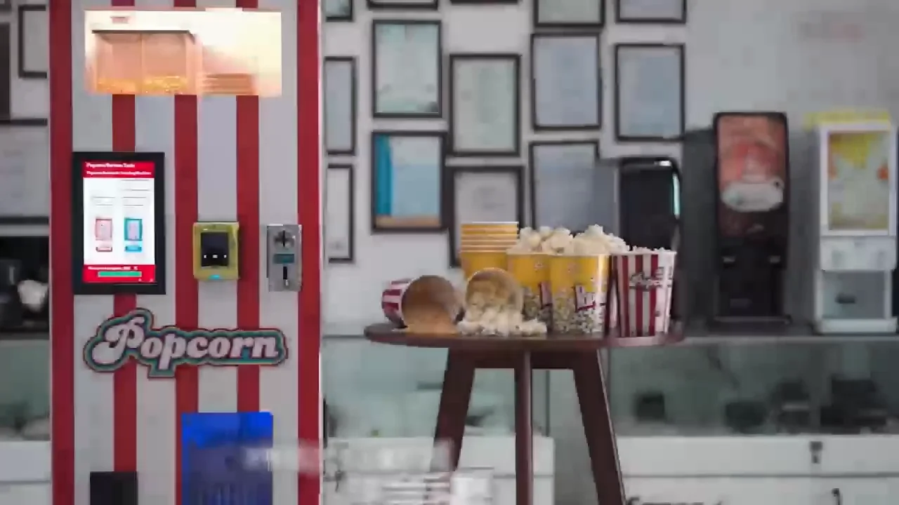 Snack Food Vending Machine Pop Corn For Sale Automatic Intelligent ...