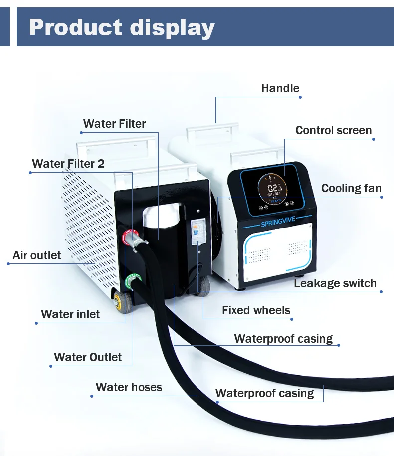 Pool Chiller Iced Bath Cold Plunge Chiller 0 Degrees