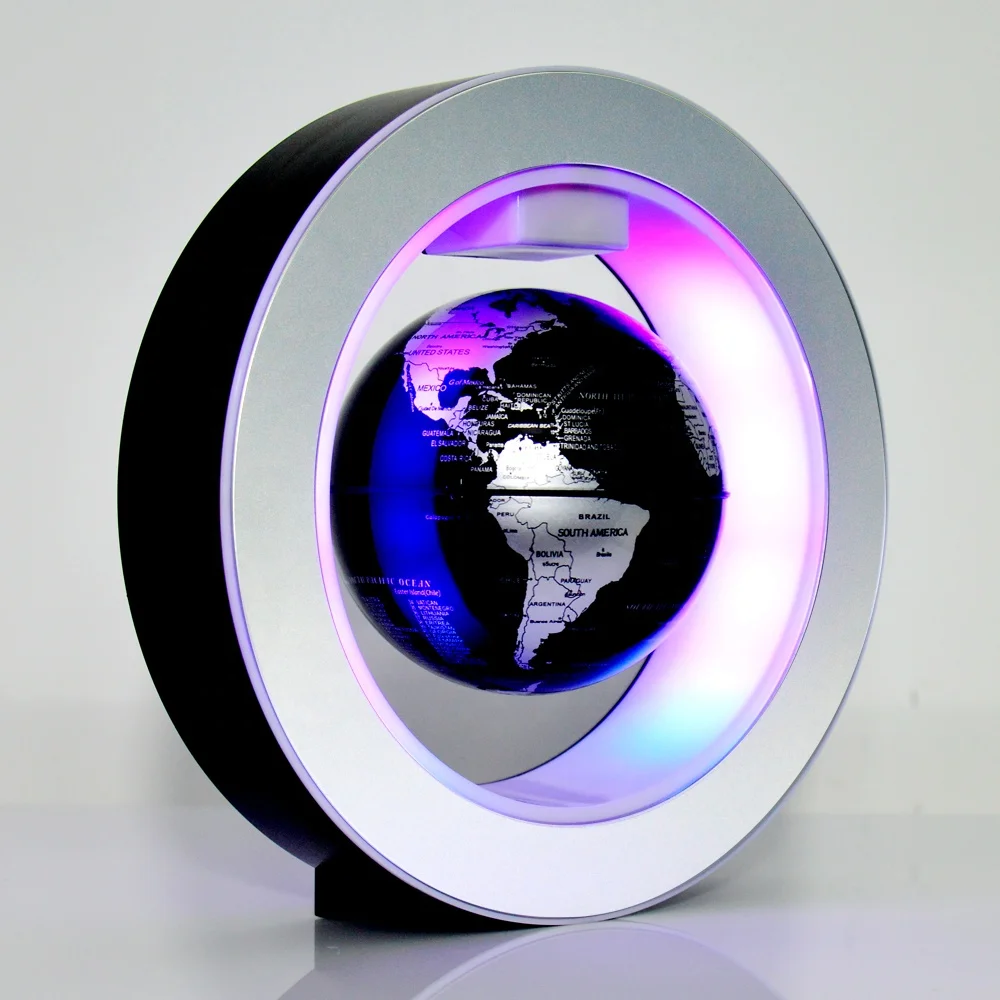 2022 Popular Round Shape Magnetic Rotating And Floating Globe With Led ...