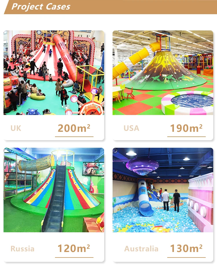 Rotating Slide Rainbow Outdoor Volcano Indoor Playground Slides Wooden ...