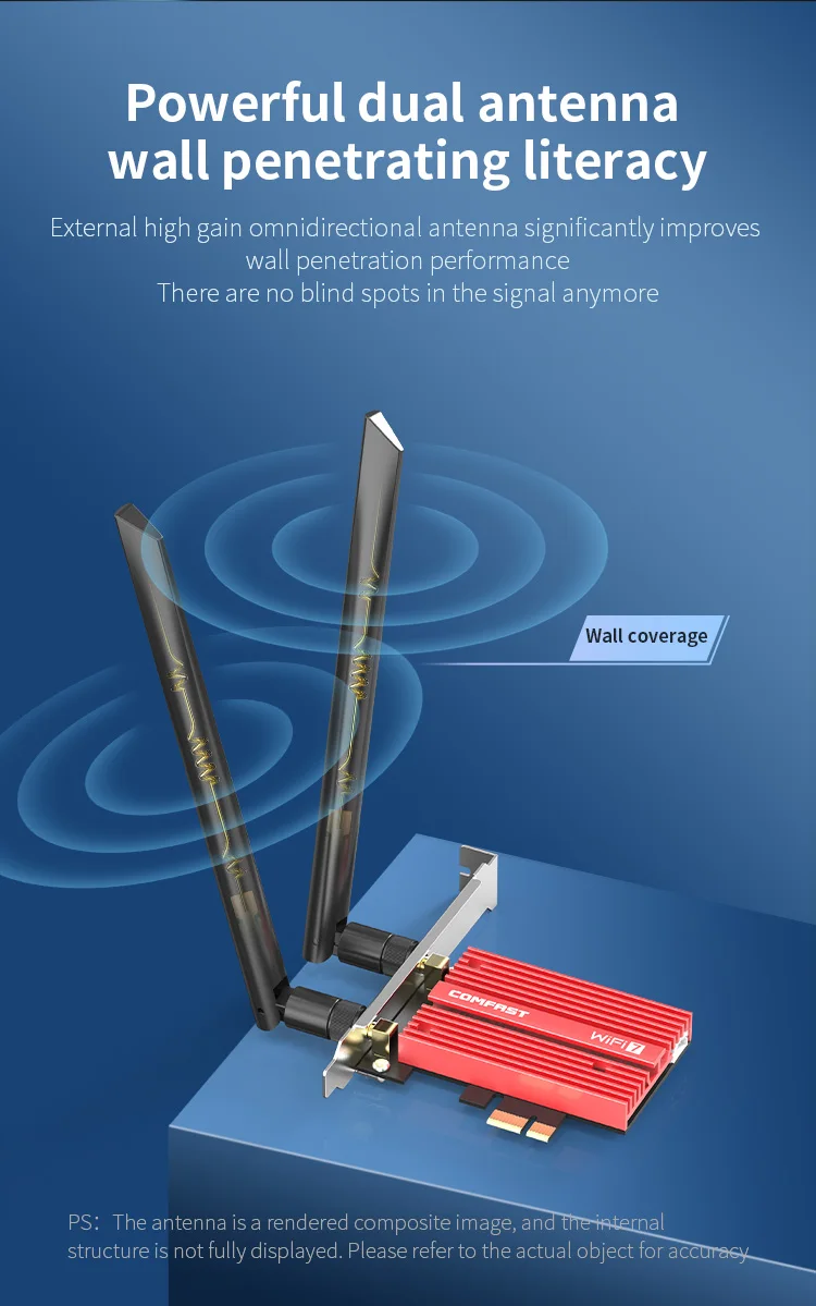 Comfast 8774mbps Wifi7 BT5.4 Network Card - CF-BE200 Pro