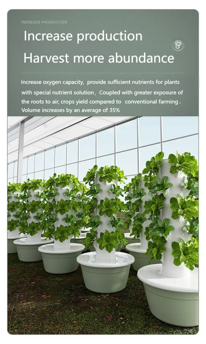 Vertical Tower Growing Systems - Efficient Hydroponics