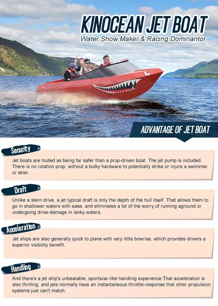 Kinocean 7.6m Power Jet Boat - Luxury RC Falls Yacht