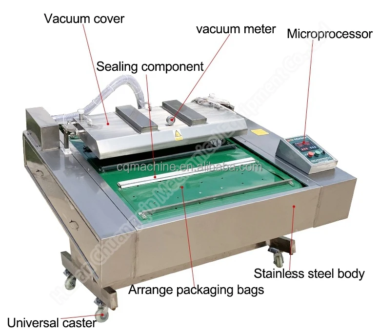 Continous Rolling Type Vacuum Packaging Machine Conveyor Vacuum Seal ...