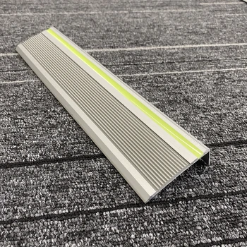 Fluorescent Stair Nosing Strips Aluminum Stair Nosing Profile Glow ...