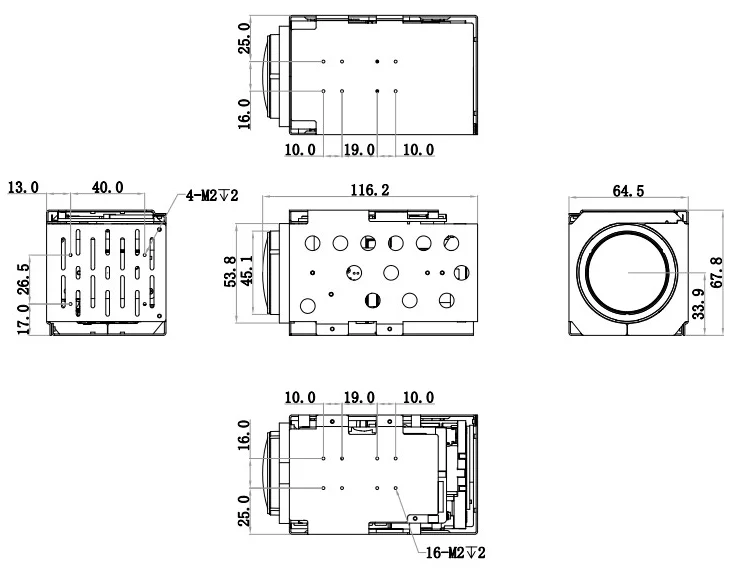 Ultra Low Illumination Camera Module 4MP Full Color 40X Zoom