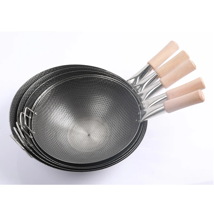 Stainless Steel Chinese Wok - Non-Stick, Durable, Versatile