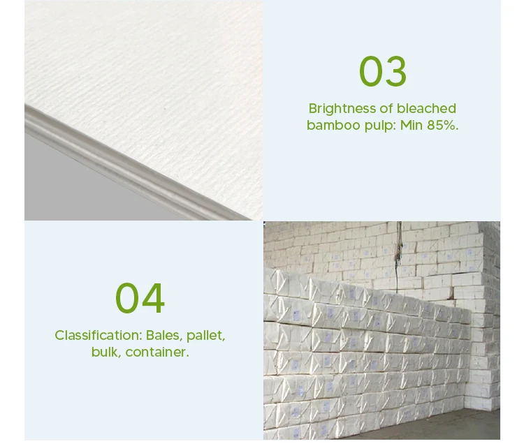 Hot Sale Unbleached Virgin Bamboo Pulp for Eco-Friendly Paper