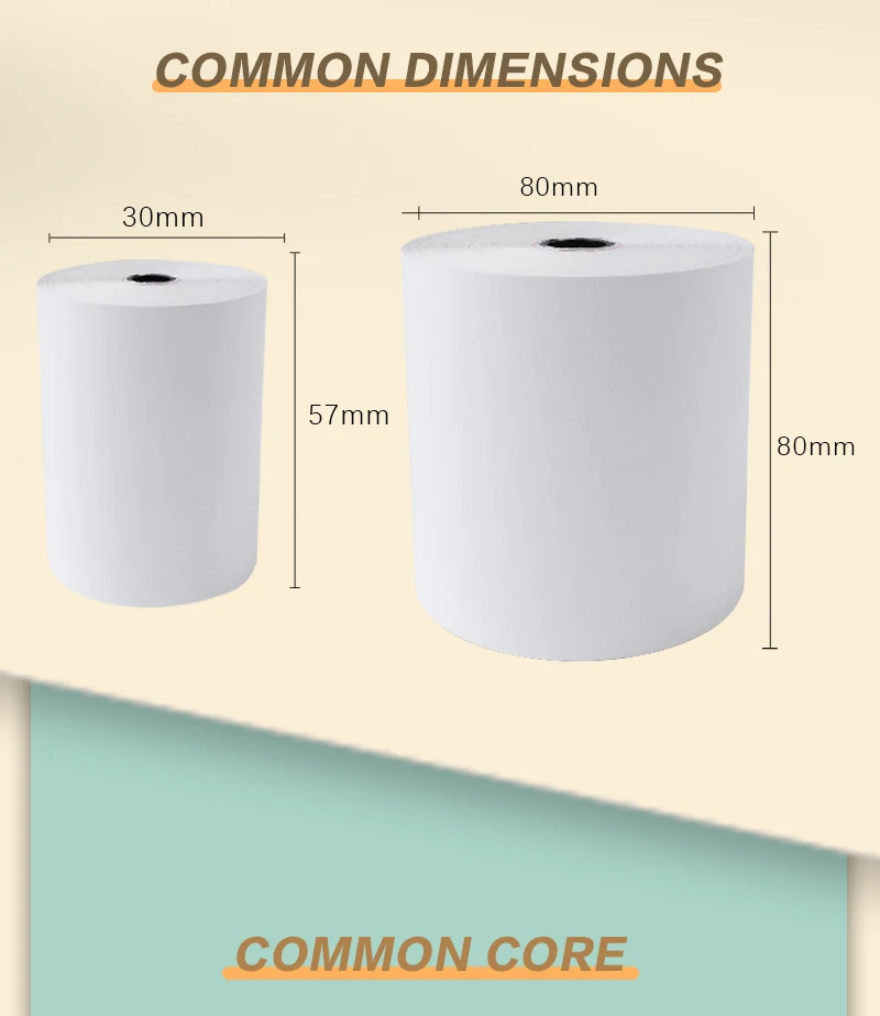 Factory Direct Thermal Paper Roll Cash Register Paper 80mm 57mm For ...
