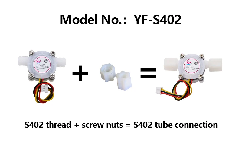 Micro Hall Sensor 0.3-6l/min Water Flow Sensor - Dijiang