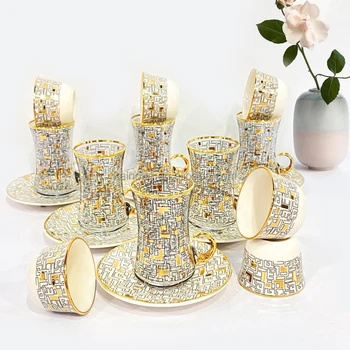 Knt Porcelain Factory Saudi Arabic Middle East Market 18pcs Glass Tea ...