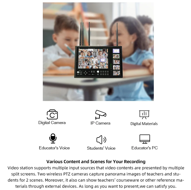 Live Streaming PTZ 4K Camera Classroom Recording Solution Lecture ...