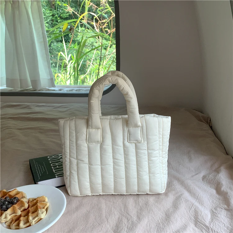 Custom Luxury Stripe Wadding Designer Tote Bag Fashion Handbags