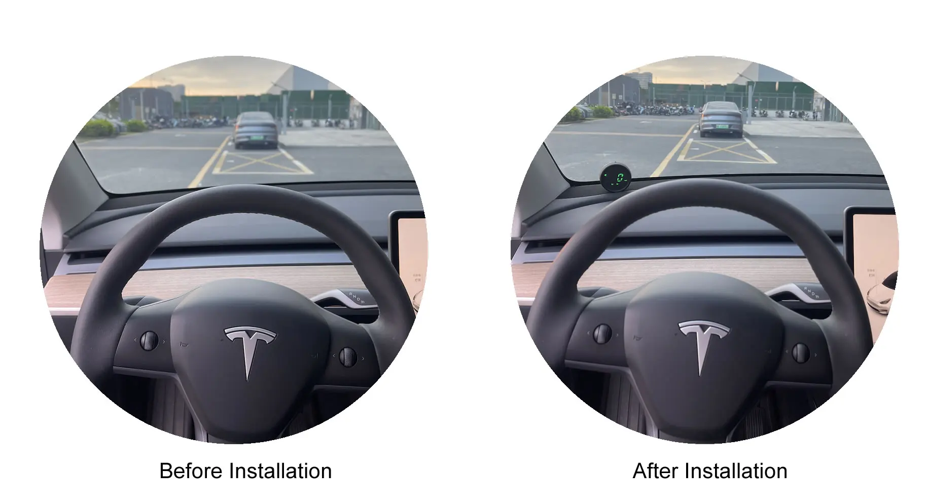 Tesla Model Y GPS Speedometer Heads up Display HUD for All Cars