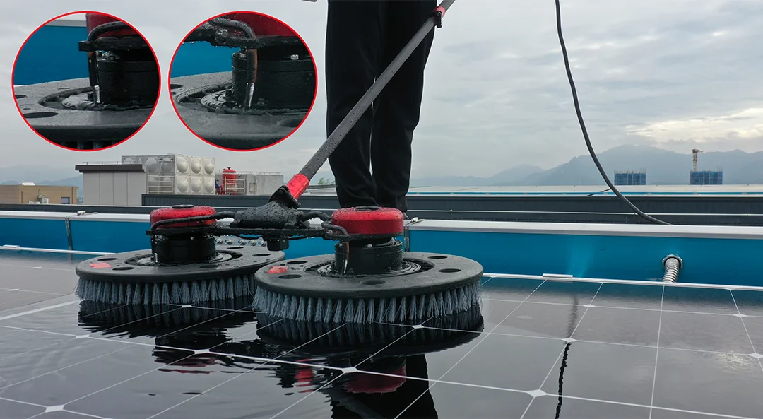 Panel Cleaning Machine Washing Panels Rotating Brush Cleaner Solar for ...