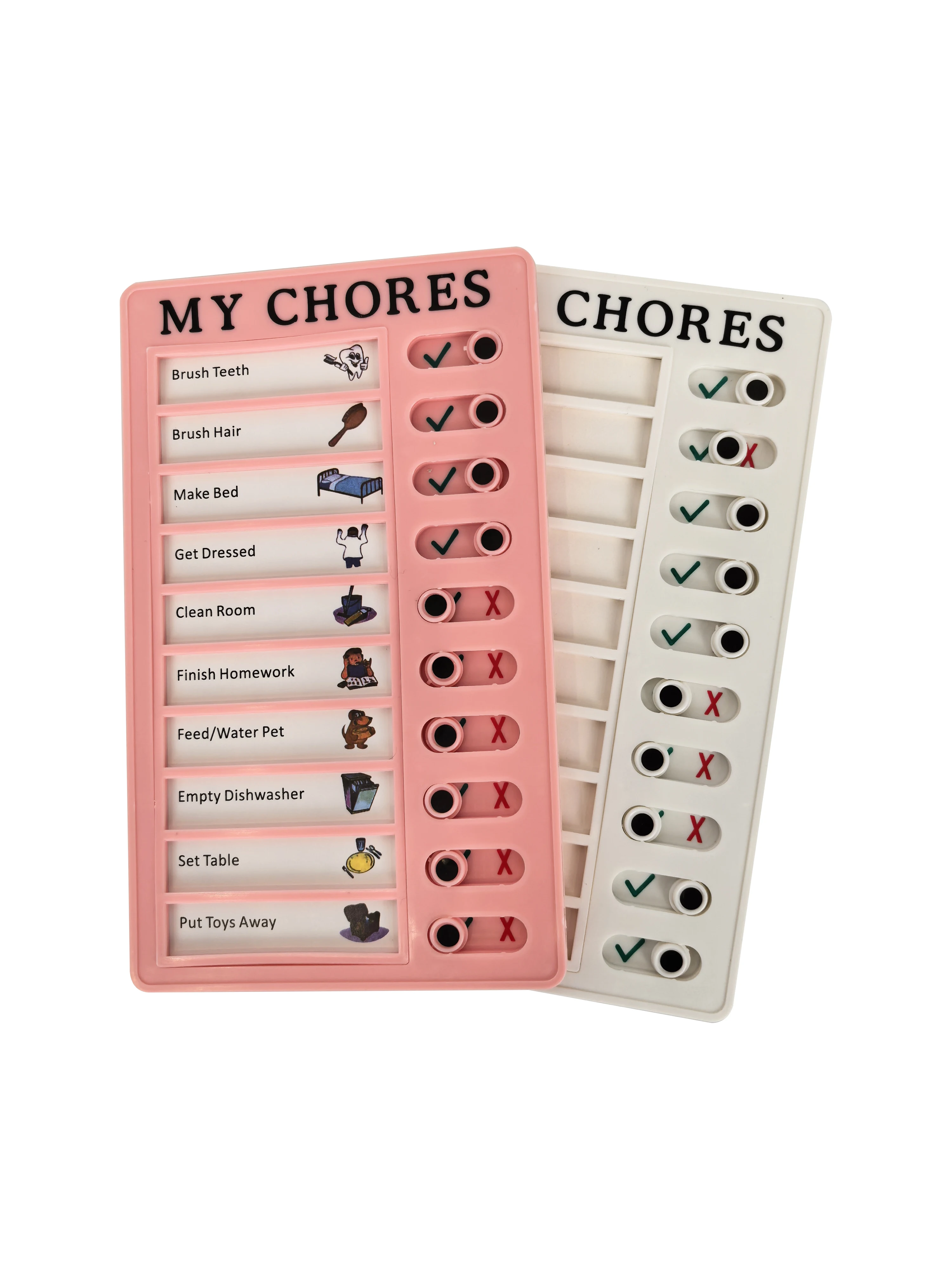 Plastic Check List Board Chart Memo Check List Magnetic Chore Chart for ...