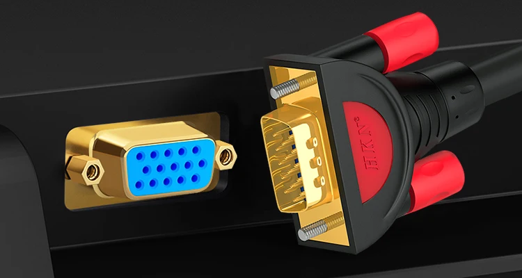 Vga To Vga Long Cable,Male To Male,Bare Copper Ofc Dual Shielded,1080p ...