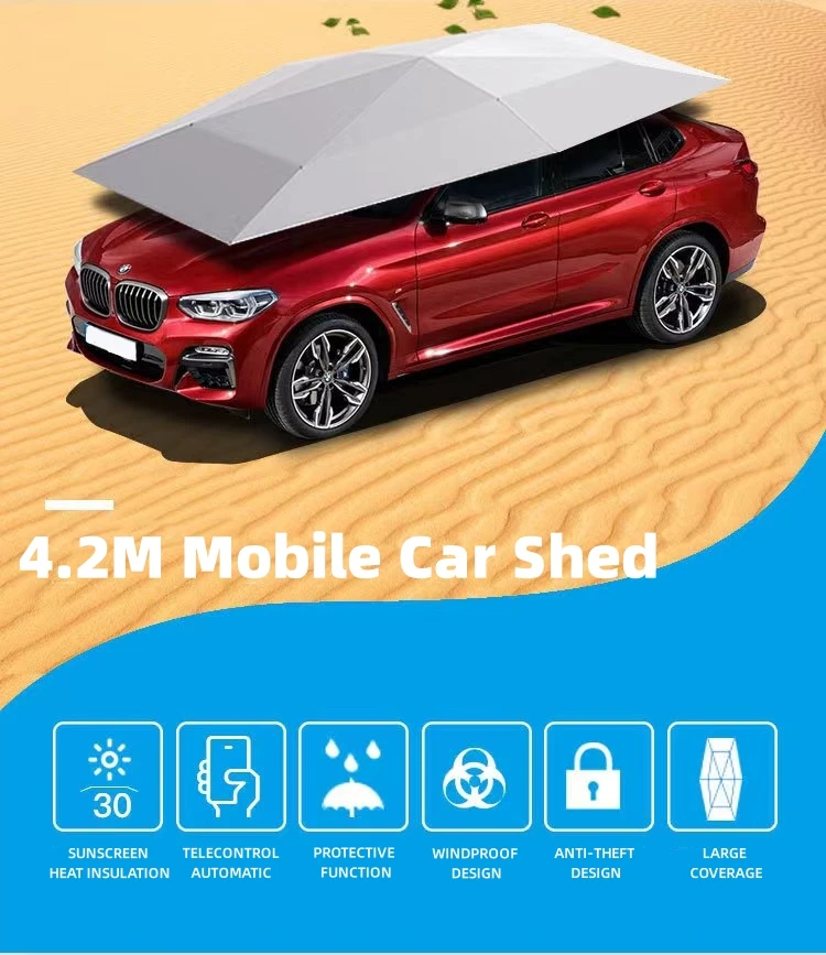 Car Umbrella Sun Shade - Electric Automatic Sun Cover Tent