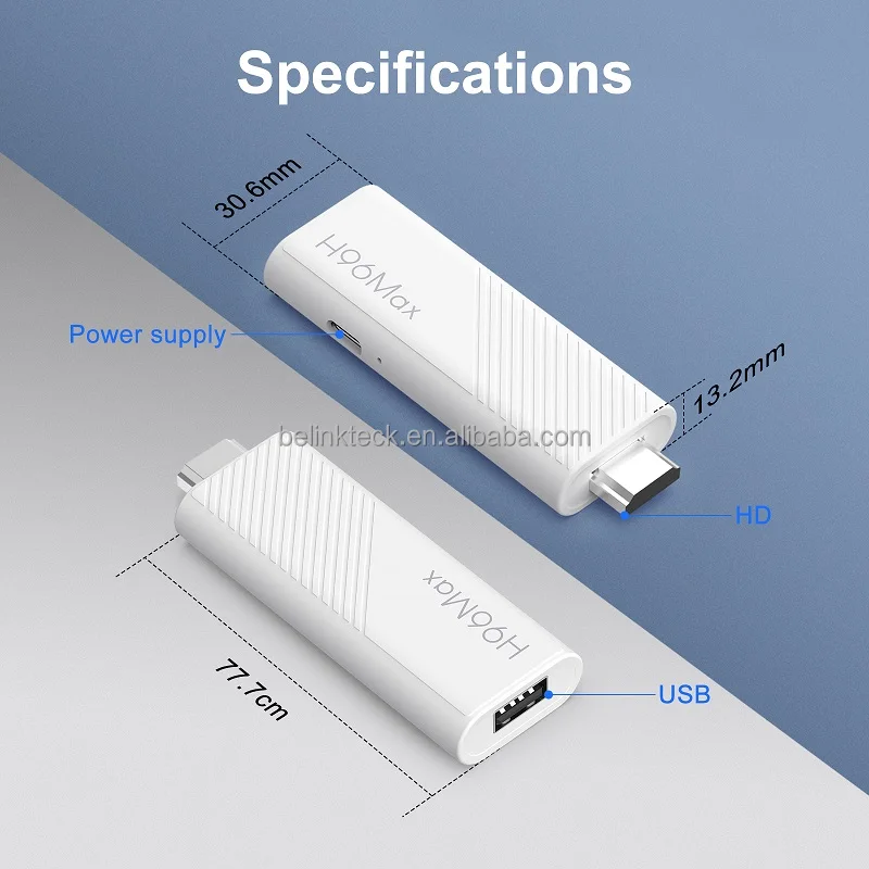 2025 Promotion Price H96 Max H313 Android 14.0 Tv Stick 2.4G/5G WiFi 6 ...