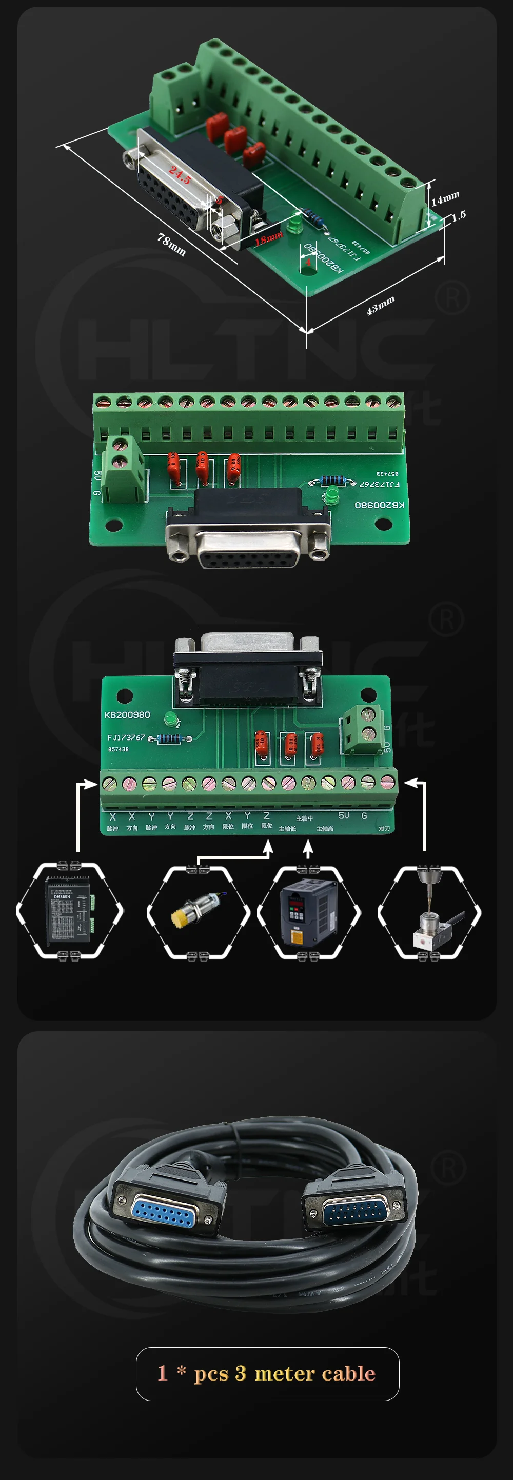 Cnc Machine Control Card 3 Axis Pci Lan Card 3 Axis Nc Studio Control Card - Buy 3 Axis Nc ...