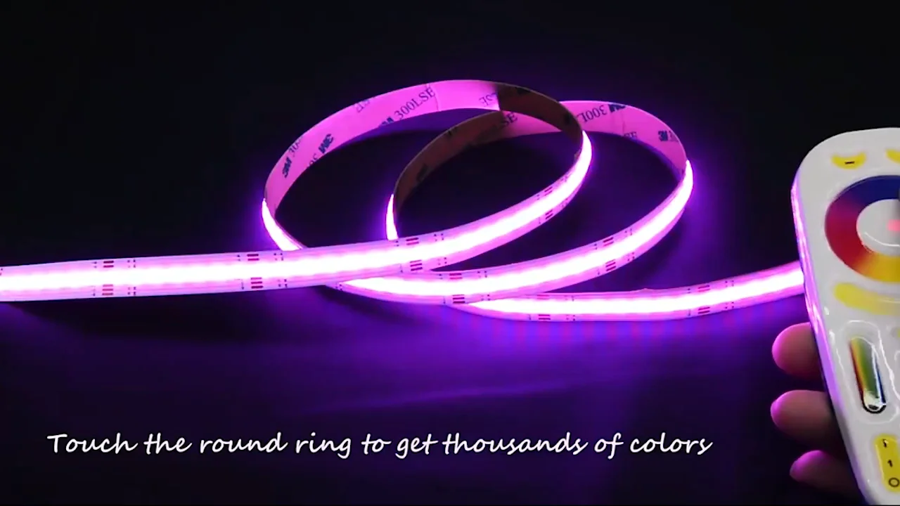 Rgb Cob Led Strip Light 3 Years Warranty Ce Rohs 15w Rgbw Remote ...