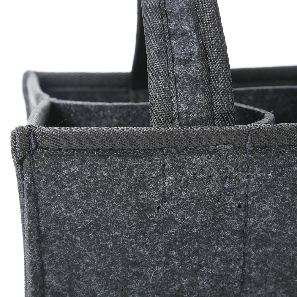 Men's Felt Handbag - Eco-Friendly Bottle Carrier Bag