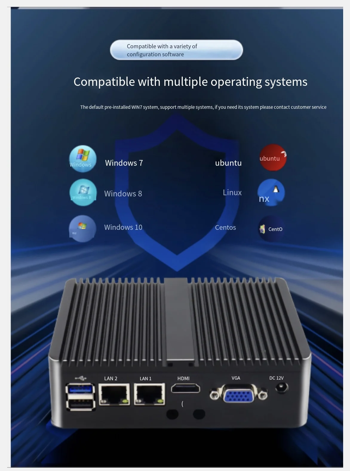 Vincanwo In-tel Core I3 I5 I7 Mini Pc Computer Ultra Pos System Mini Pc ...